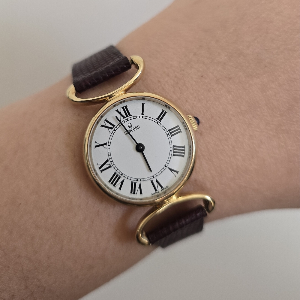 Ladies 14k Solid Gold Vintage Watch Concord Manual Wi… - Gem